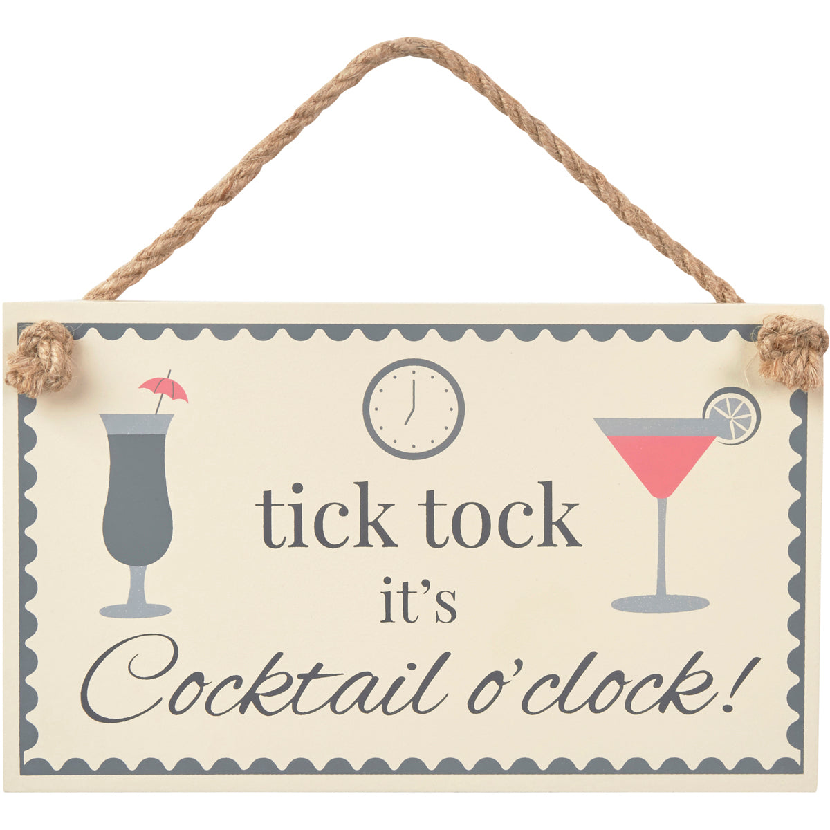 Cocktail o'clock Sign – Rhinestones & Roses